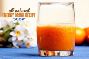 Natural Energy Drink Recipe '3GOP' - Gluten Free & Vegan