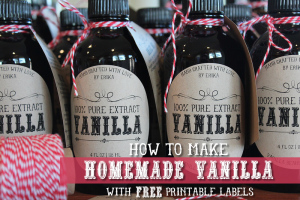 FREE Homemade Vanilla Labels Printable, Tags & Recipe!